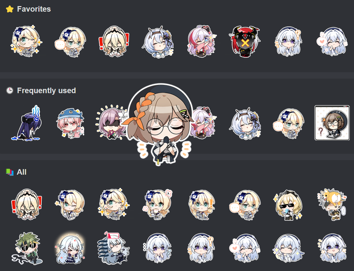 Strinova Emotes Gallery